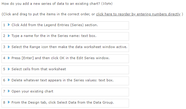 Solved How do you add a new series of data to an existing | Chegg.com
