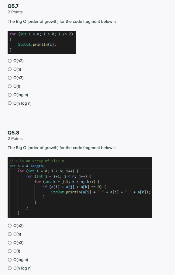 Solved Final Q1 Arrays and Functions 25 Points Suppose we | Chegg.com