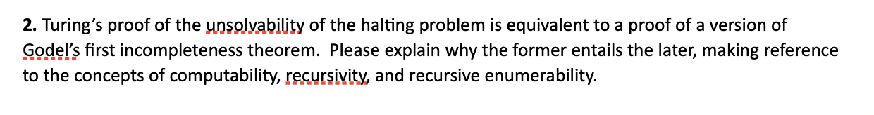 2. Turing's proof of the unsolvability of the halting | Chegg.com