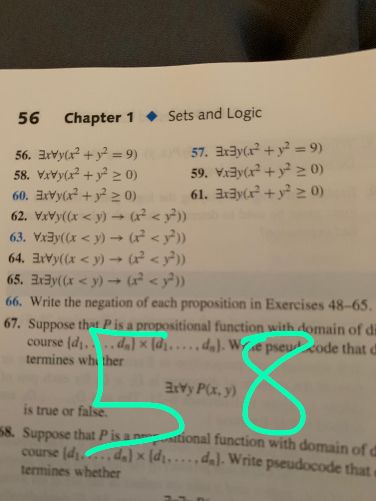 Solved Determine The Truth Value Of Each Statement In
