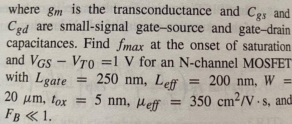 Solved 71.14 The maximum operating frequency, also called | Chegg.com