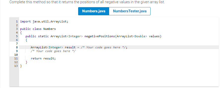 Solved \begin{tabular}{l|l} 1 & import java. util. | Chegg.com