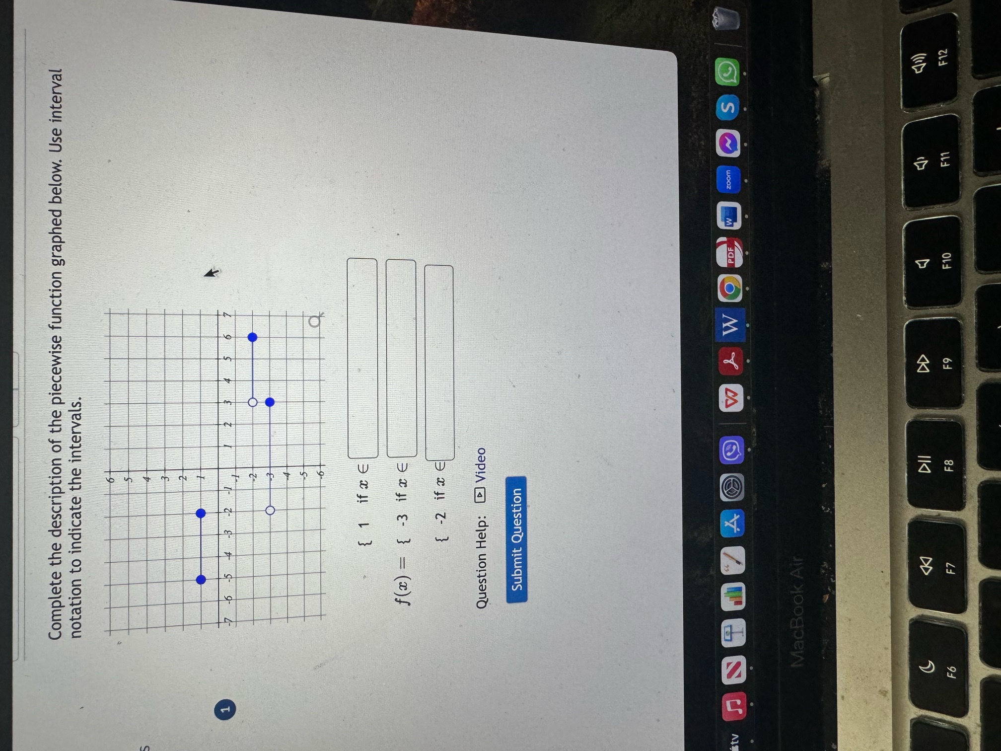 Solved Complete the description of the piecewise function | Chegg.com