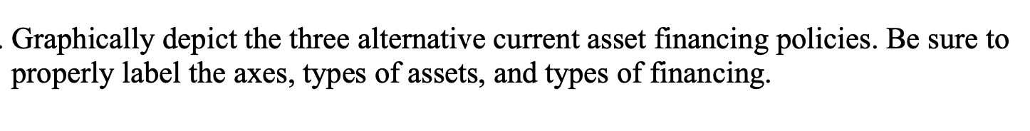 Solved - Graphically depict the three alternative current | Chegg.com