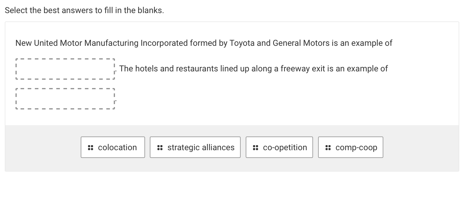 Solved Select the best answers to fill in the blanks.New | Chegg.com