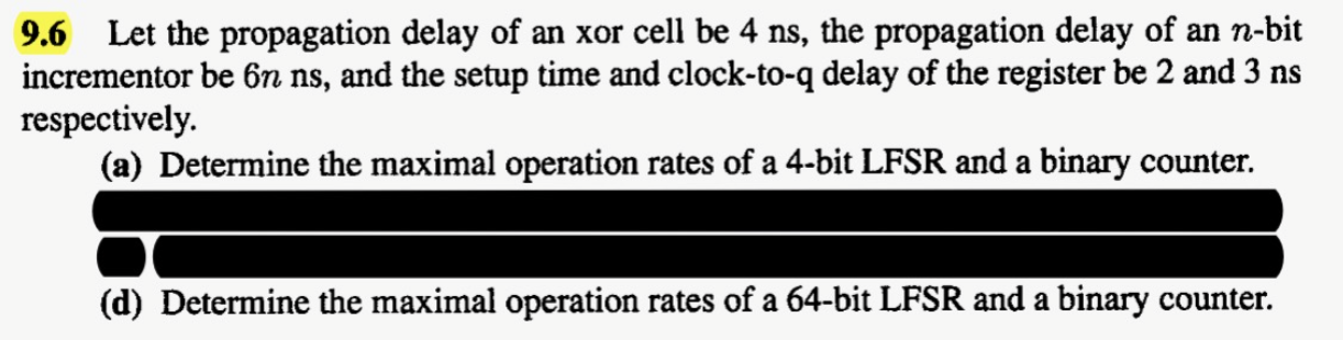 Solved 96 Let The Propagation Delay Of An Xor Cell Be 4 Ns 