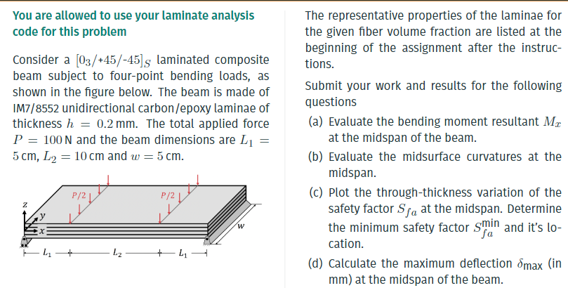 Solved Unidirectional fiber reinforced carbon/epoxy | Chegg.com