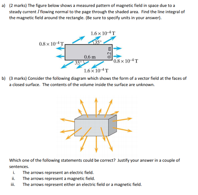 Solved a) (2 marks) The figure below shows a measured | Chegg.com