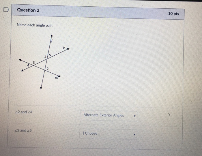 Solved Name each angle pair. angle 2 and angle 4 angle 3 | Chegg.com Solved Name each angle pair. angle 2 and angle 4 angle 3 | Chegg.com