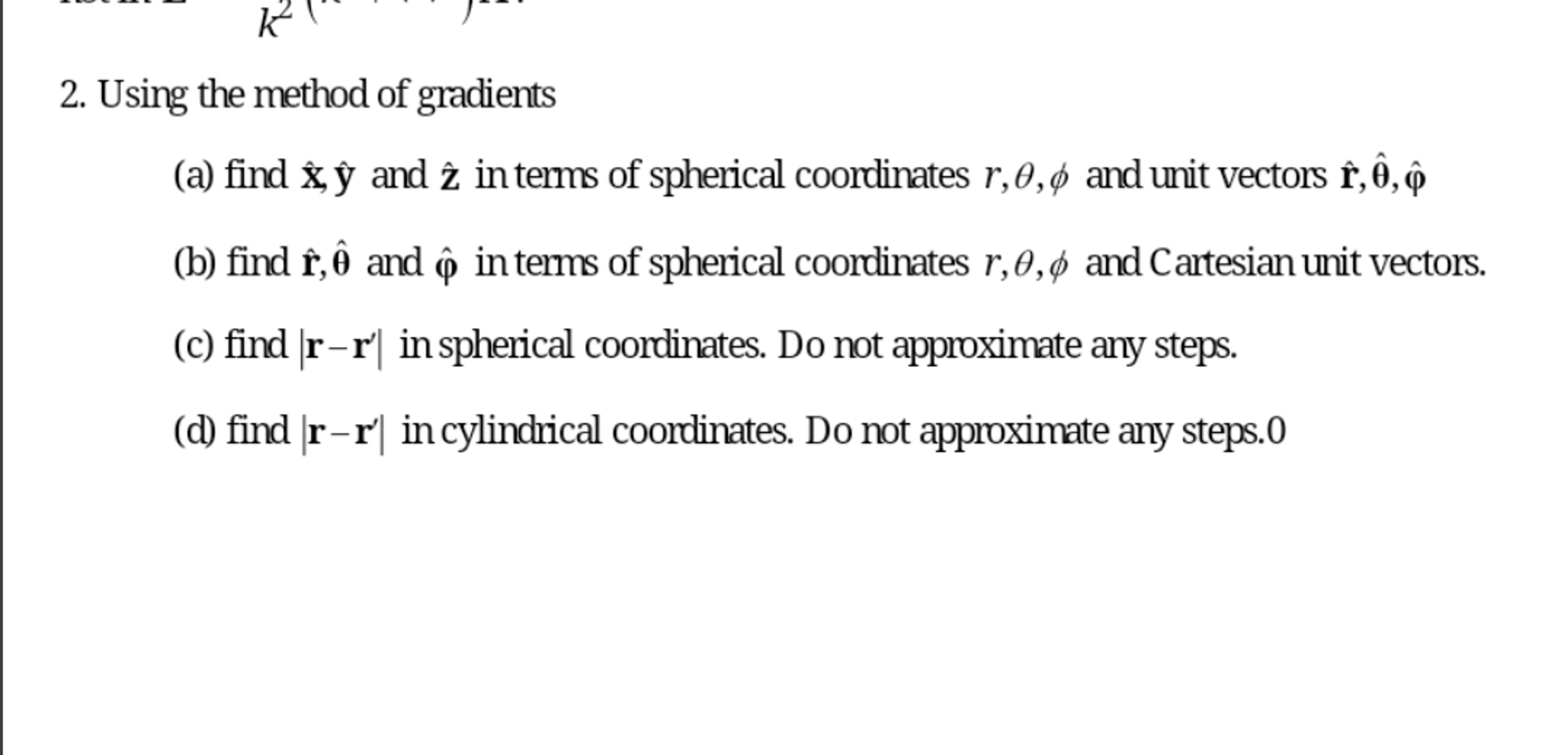 Solved Using the method of gradients(a) ﻿find hat(x),hat(y) | Chegg.com
