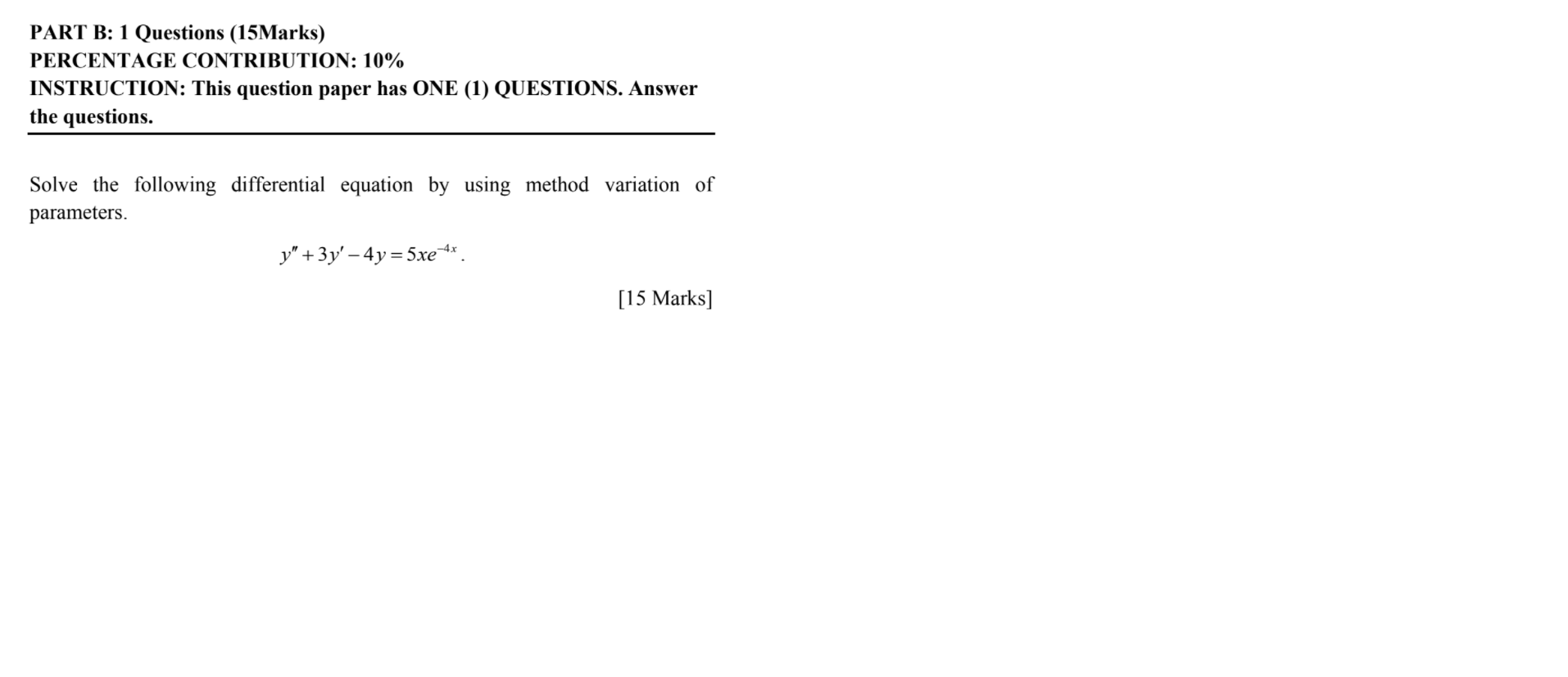 Solved PART B: 1 Questions (15Marks) PERCENTAGE | Chegg.com Solved PART B: 1 Questions (15Marks) PERCENTAGE | Chegg.com