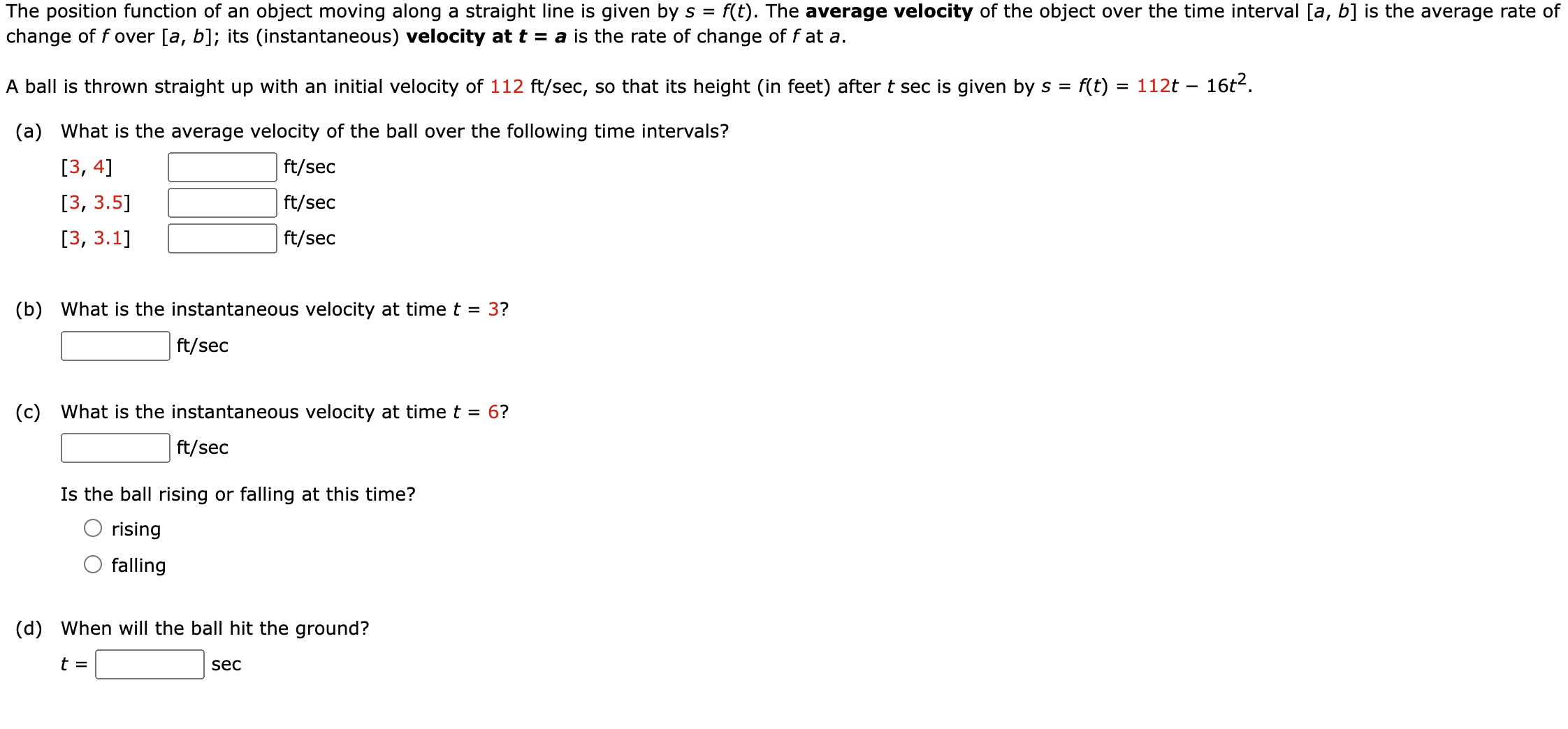 Solved The position function of an object moving along a | Chegg.com