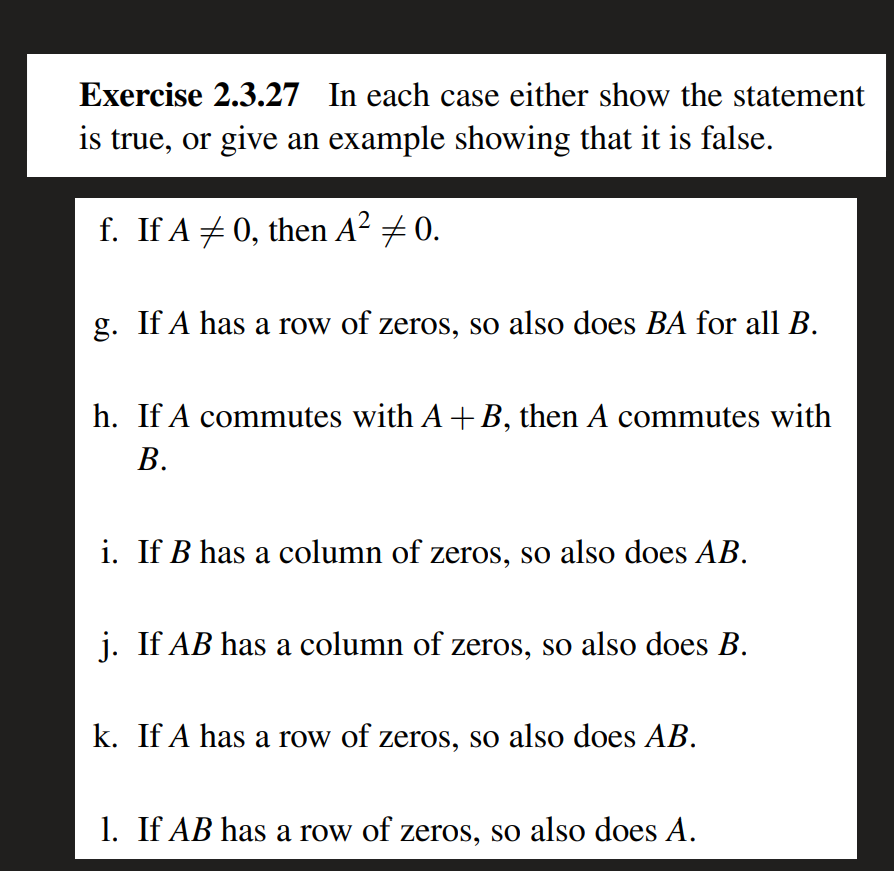 Solved Exercise 2.3.27 In each case either show the | Chegg.com