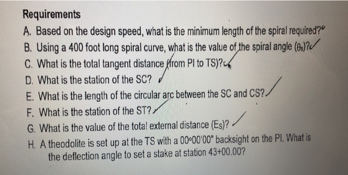 Solved Situation Two tangent sections in a horizontal | Chegg.com