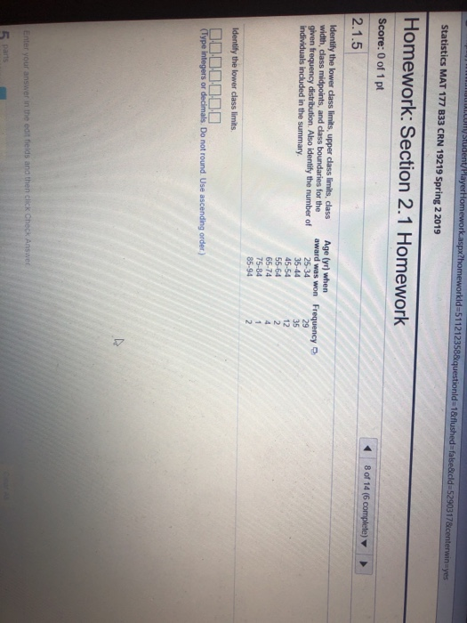 Solved Homework Section 2 1 Homework Score 0 Of 1 Pt Grade