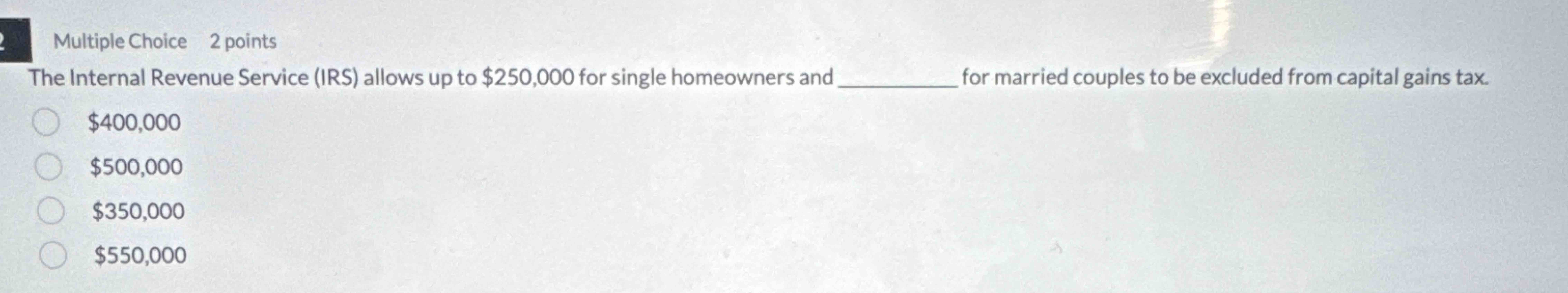 Solved Multiple Choice 2 ﻿pointsThe Internal Revenue Service | Chegg.com