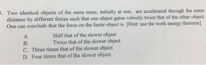 Solved Two identical objects of the same mass, initially at | Chegg.com