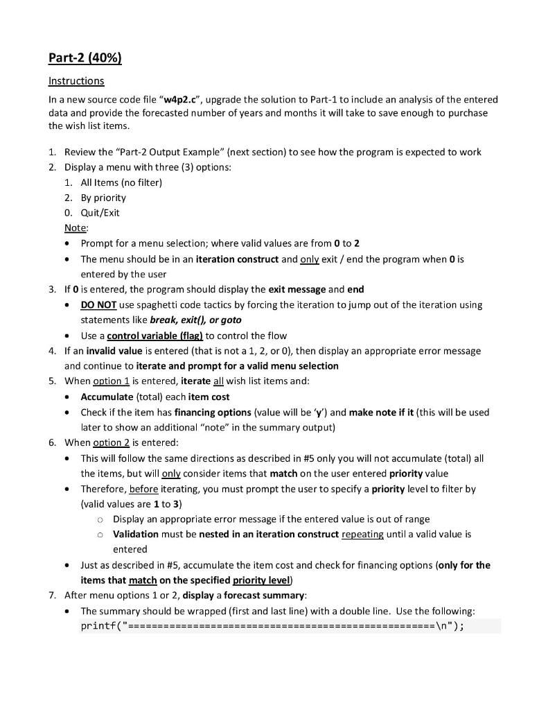 Solved Hi, can someone please do part 2 of this code in C. I | Chegg.com