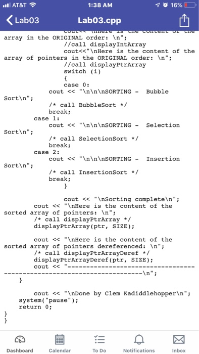 Solved AT&T 1:19 AM Lab03 Detail Submission Back Grade Lab03 | Chegg.com