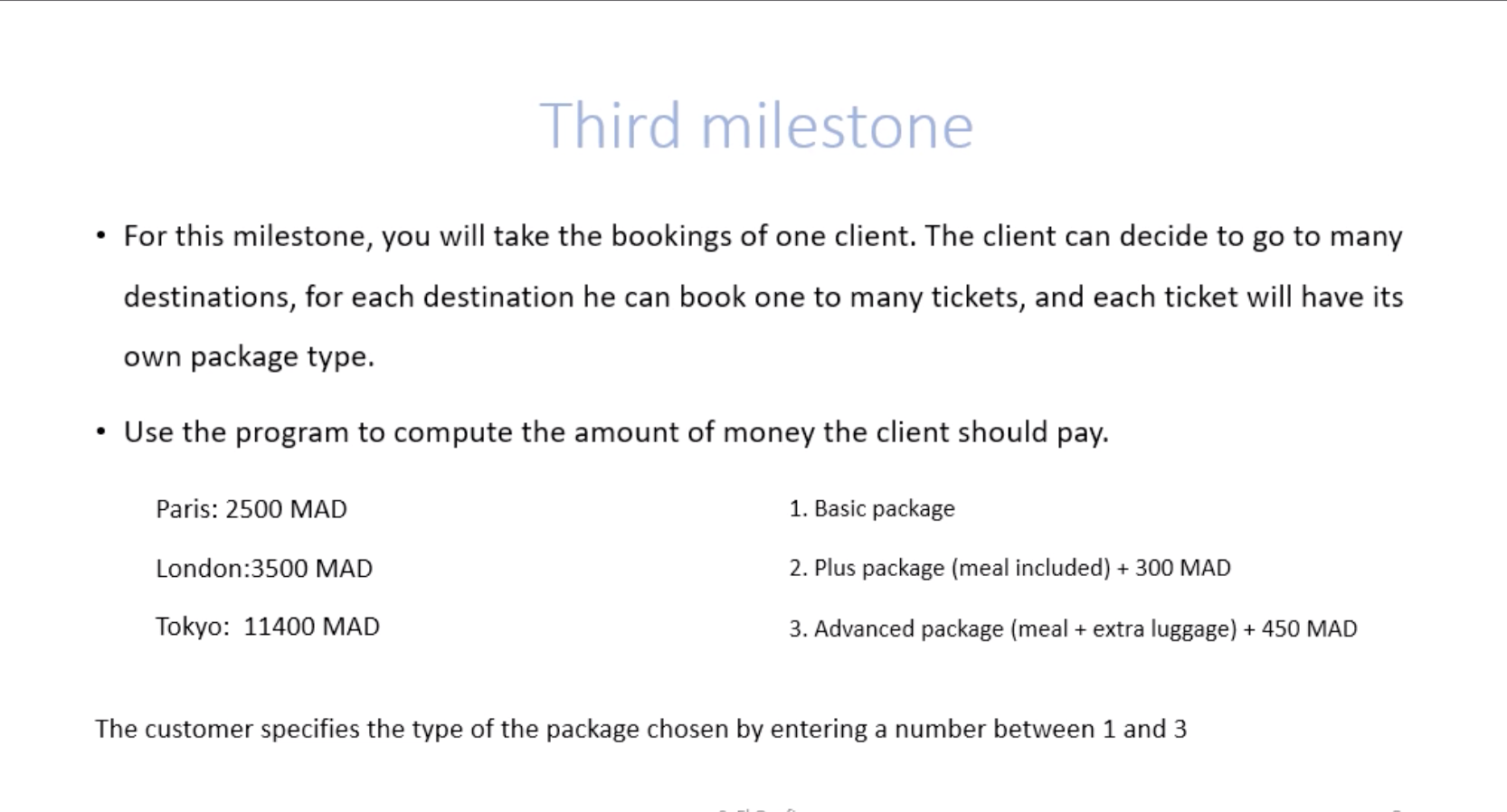Solved Third milestone • For this milestone, you will take | Chegg.com