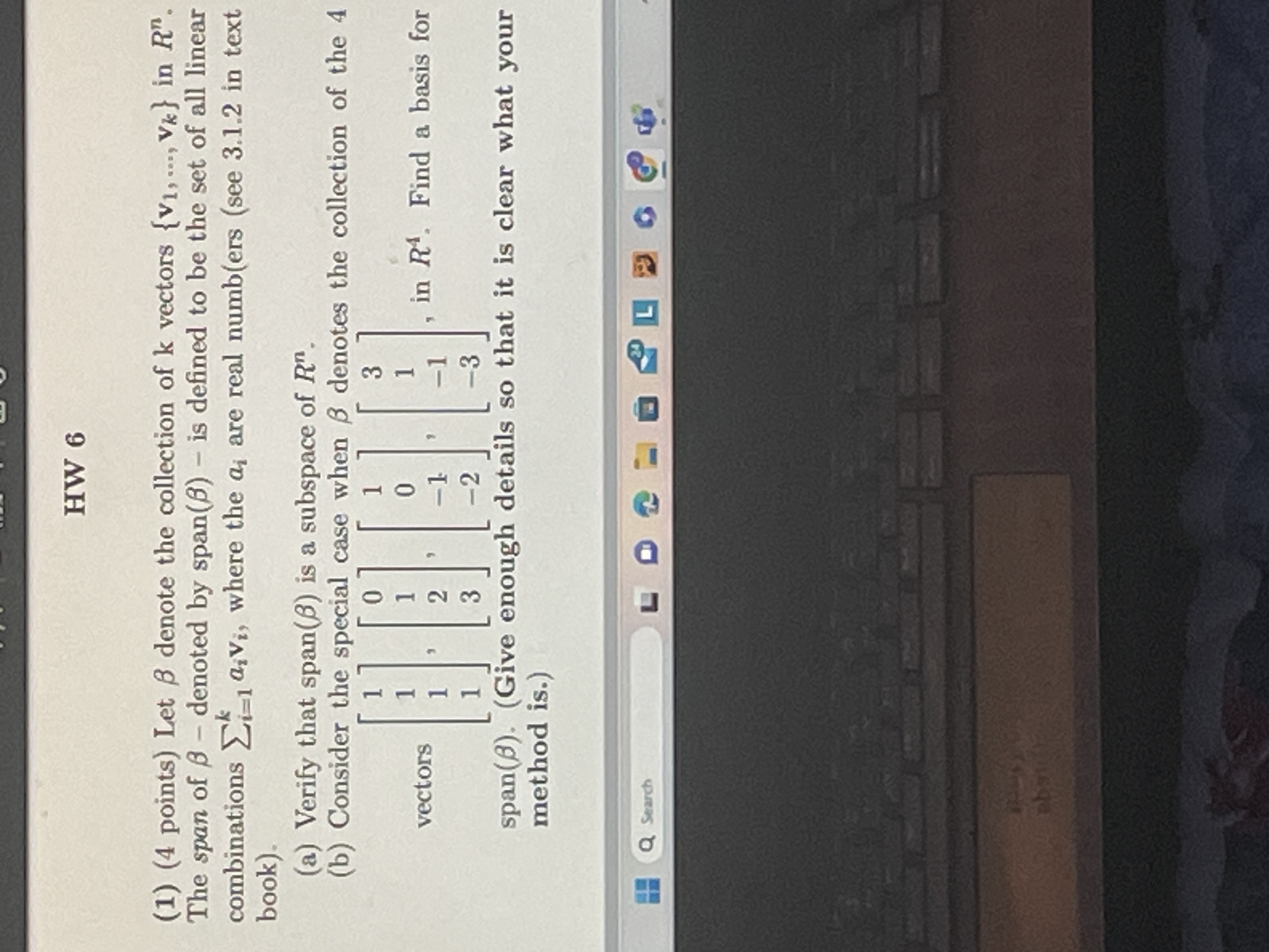 Solved (1) (4 points) Let β denote the collection of k | Chegg.com