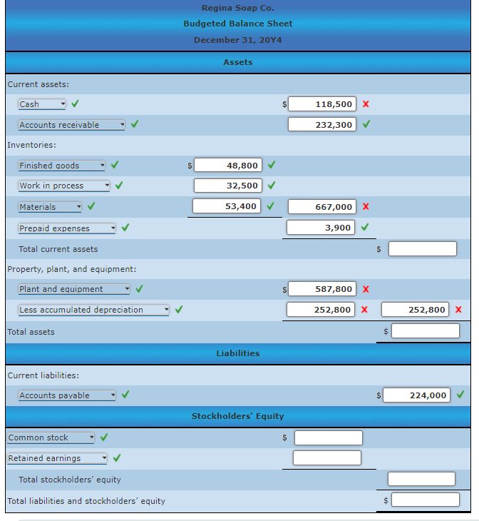 Solved Budgeted Income Statement and Balance Sheet As a | Chegg.com