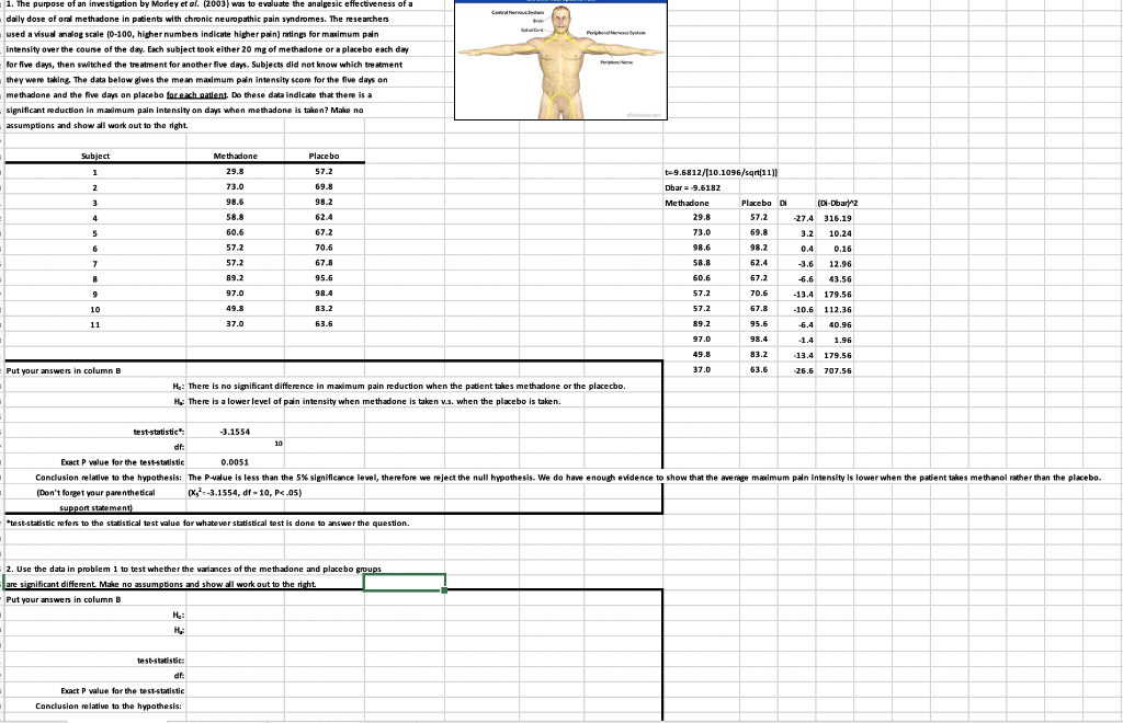 Solved I need help with question #2 on my biostatistics | Chegg.com