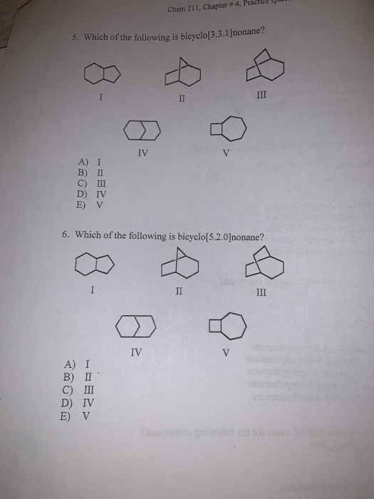 Solved 1. Which of the following pairs of compounds | Chegg.com