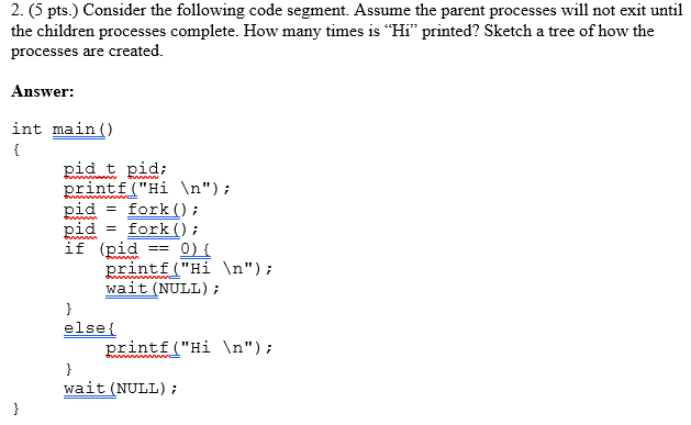 Solved Consider the following code segment. Assume the | Chegg.com