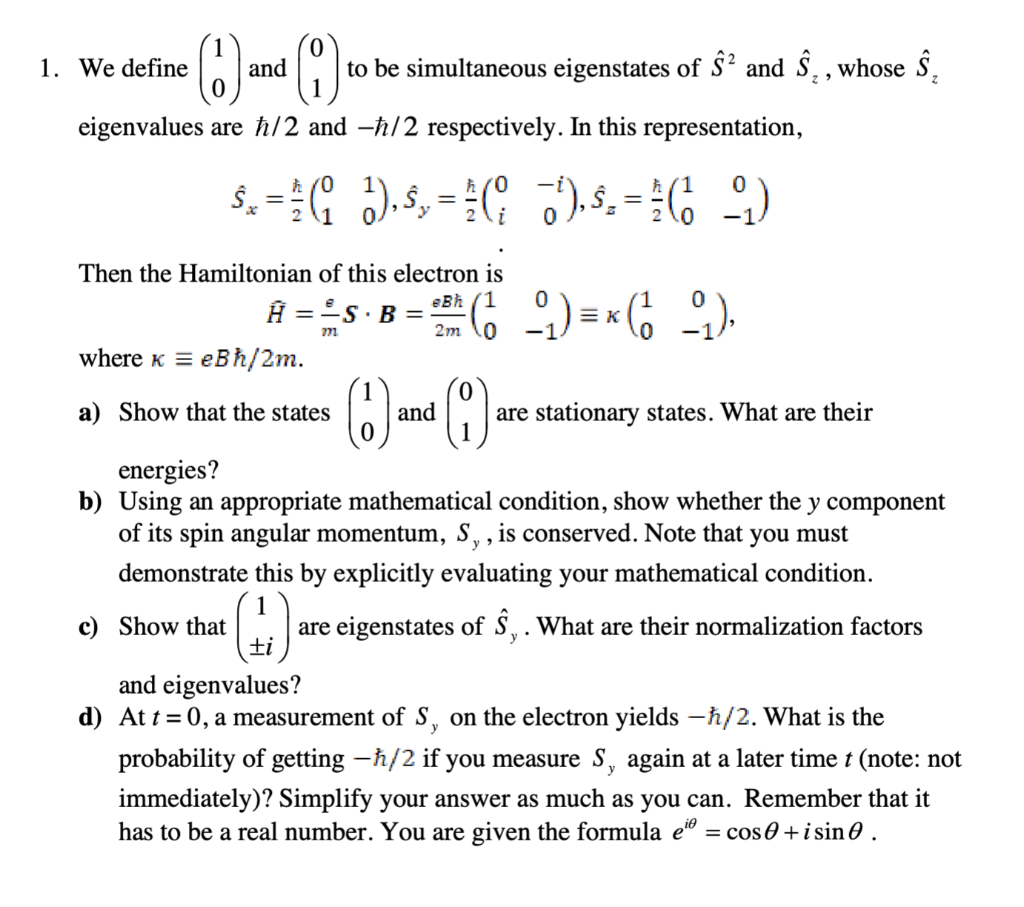 Solved We define (10) and (01) to be simultaneous | Chegg.com