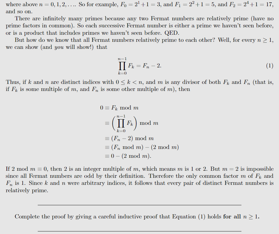 Solved Problem 5. Infinite number of primes [15 points] You | Chegg.com