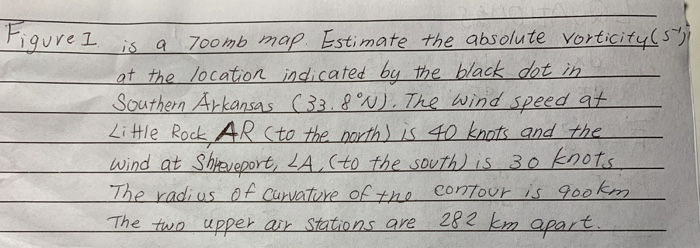 Solved iqureL 7oomb map Esti mate the absolute vorticity at | Chegg.com