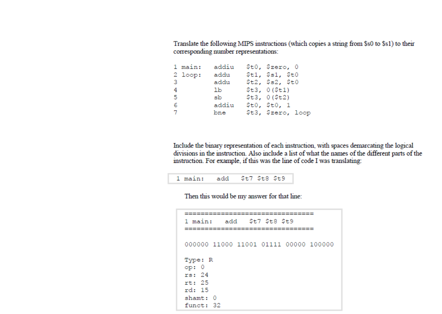 Solved Translate the following MIPS instructions (which | Chegg.com