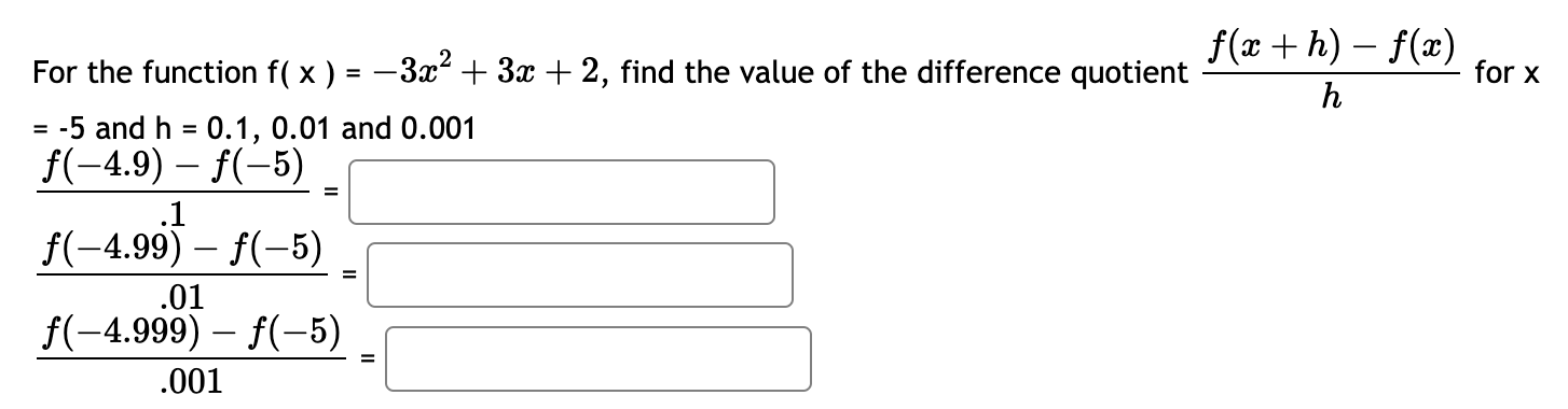Solved For the function \\( \\mathrm{f}(\\mathrm{x})=-3 | Chegg.com