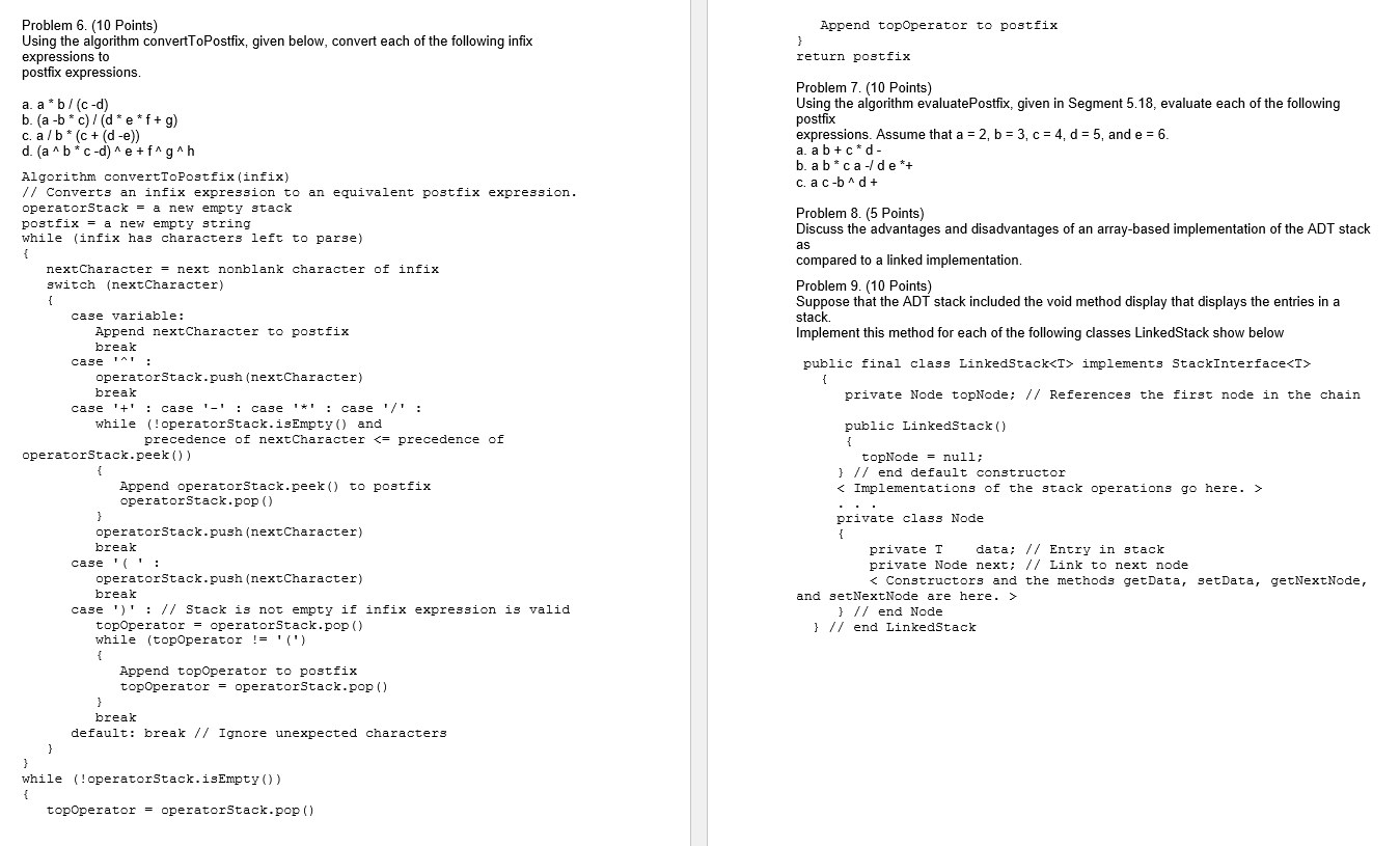 Solved Problem 6 10 Points Using The Algorithm 1082