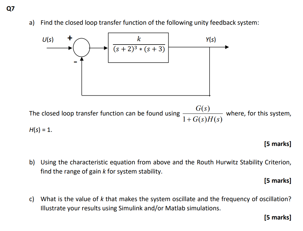 HELLO, Matlab commands and Simulink is REQUIRED to | Chegg.com