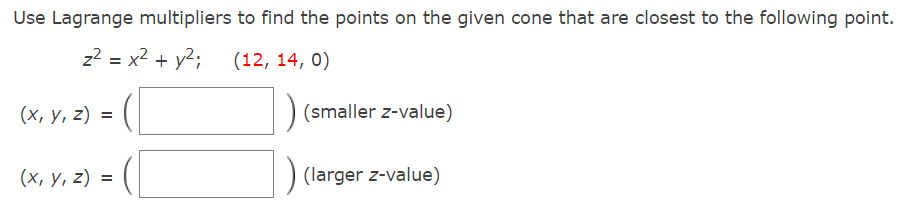 Solved Use Lagrange multipliers to find the points on the | Chegg.com