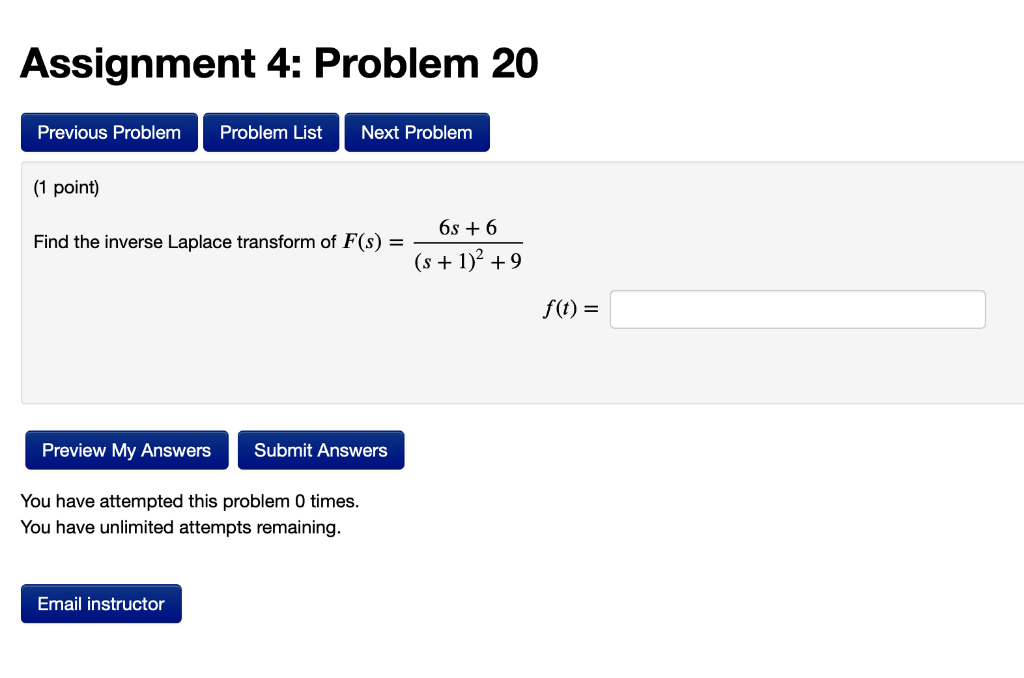 Solved Assignment 4 Problem 16 Previous Problem Problem 1046