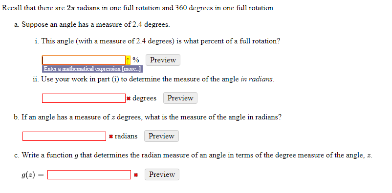 Solved Recall that there are 27T radians in one full | Chegg.com