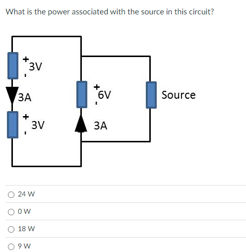 What is the power associated with the source in this | Chegg.com