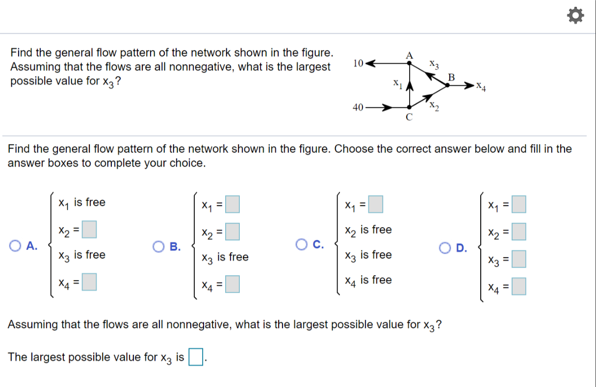 Solved 10 Find the general flow pattern of the network shown | Chegg.com