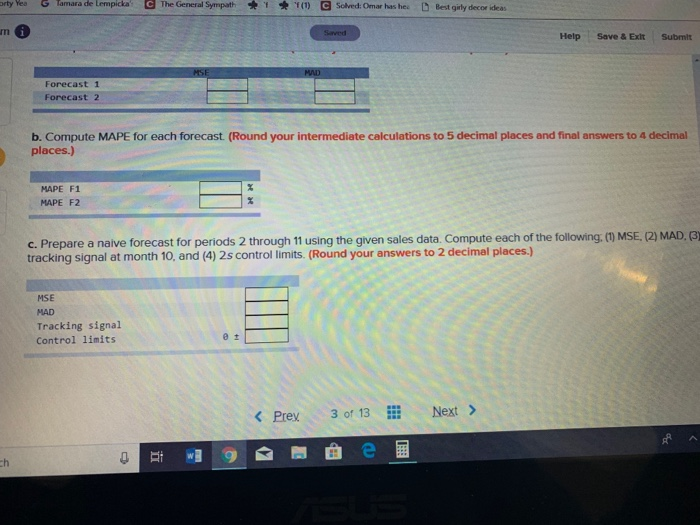 Solved Help Save &Exit Subm Two independent methods of | Chegg.com