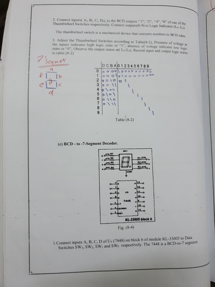 Experiment No.(8) Decoder Circuit Obiective | Chegg.com