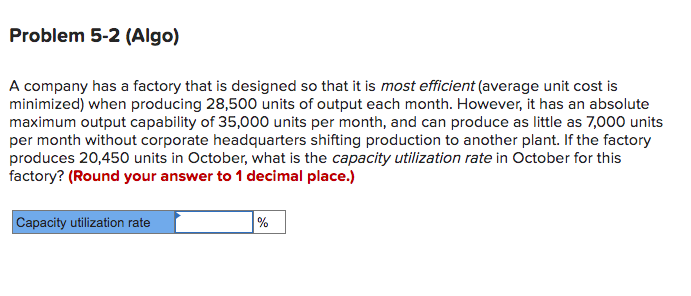 Solved A company has a factory that is designed so that it | Chegg.com