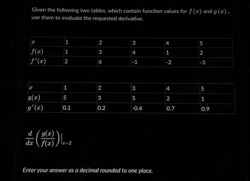 Solved Given the following two tables, which contain | Chegg.com
