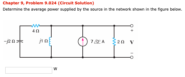 Solved Chapter 9, Problem 9.016 Find the average power | Chegg.com