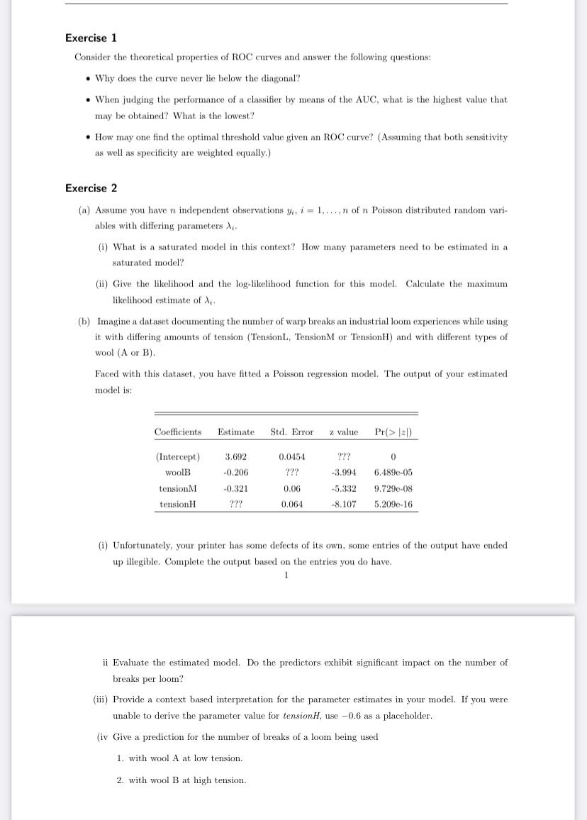Solved poisson Exercise 1Consider the theoretical properties | Chegg.com