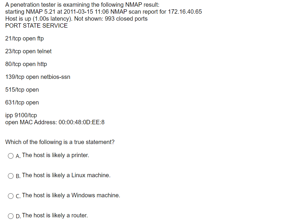Solved You want to perform a ping sweep of a subnet within | Chegg.com