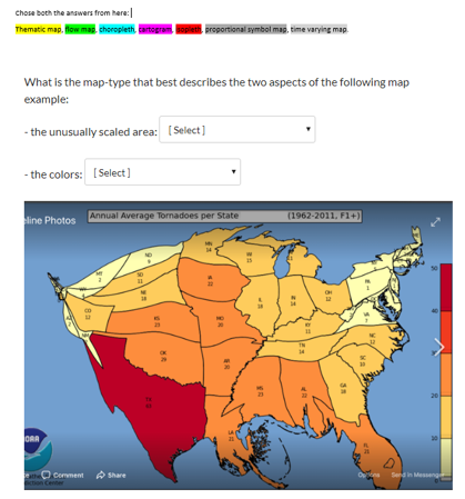 Solved What is the map-type that best describes the two | Chegg.com
