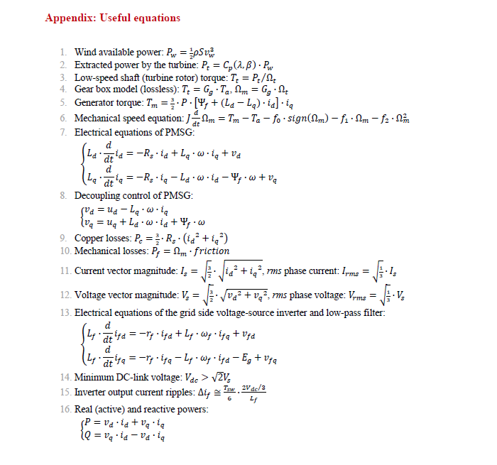 Variable-speed wind power station: Consider the | Chegg.com
